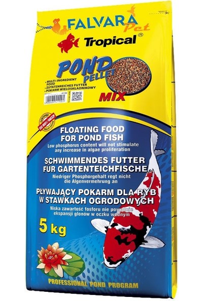 Tropical 250 Gram Tropical Pond Pellet Mix-Kovadan Bölme Granül Balık Yemi Tropical 250 Gram Tropical Pond Pellet Mix-Kovadan Bölme Granül Balık Yemi