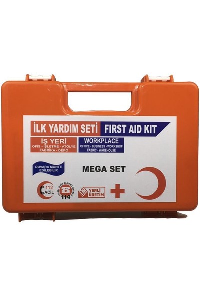Bilgeden Ilk Yardım Seti Çantası Ecza Dolabı Yönetmeliğe Uygun Mega Set Bilgeden Ilk Yardım Seti Çantası Ecza Dolabı Yönetmeliğe Uygun Mega Set