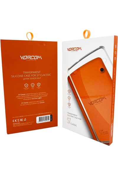 Vorcom S7 Classic Tablet Şeffaf Silikon Kılıf Vorcom S7 Classic Tablet Şeffaf Silikon Kılıf