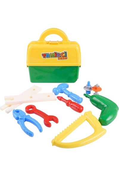 Zuzu Toys Çantalı Tamir Seti 15 Parça - Yeşil