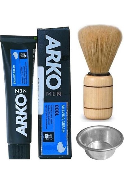 Bernam Arko Men Comfort Tıraş Kremi Tıraş Fırçası Tas Seti