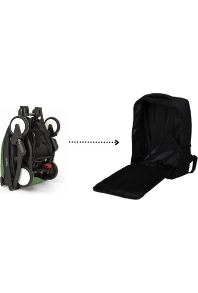 Kabin Çanta Babyzen Yoyo Taşıma Çantası (Black Plus Fabric)