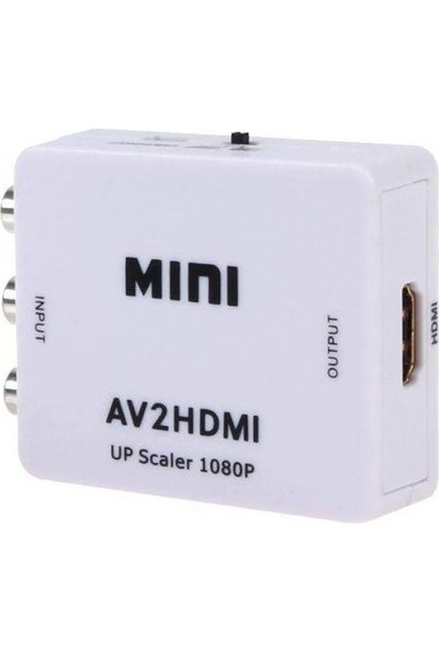 Maxgo Rca Tos Video Av To HDMI Çevirici Dönüştürücü Adaptör Görüntü Ses Çevirici