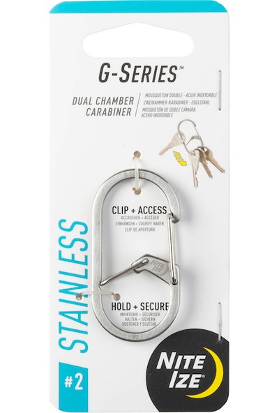 Nite Ize G-Serisi Çift Bölmeli Çelik Karabina #2