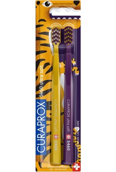 Curaprox Cs 5460 Ultra Soft Tiger Edition 2li Diş Fırçası Curaprox Cs 5460 Ultra Soft Tiger Edition 2li Diş Fırçası