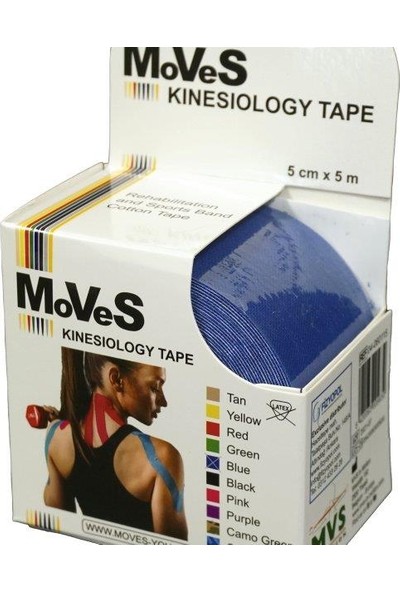 Moves Kinesio Bandı Mavi- Mvs Bandı