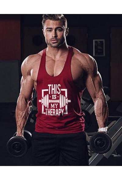 Ghedto My Therapy Fitness Gym Tank Top Sporcu Atleti