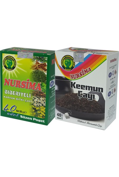 Biberiyeli Bitki Çayı Seti (2X40 Lı)
