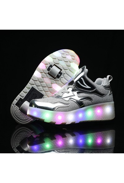 Kın Erkek Çocuk LED Işıklı Paten Ayakkabı (Yurt Dışından)