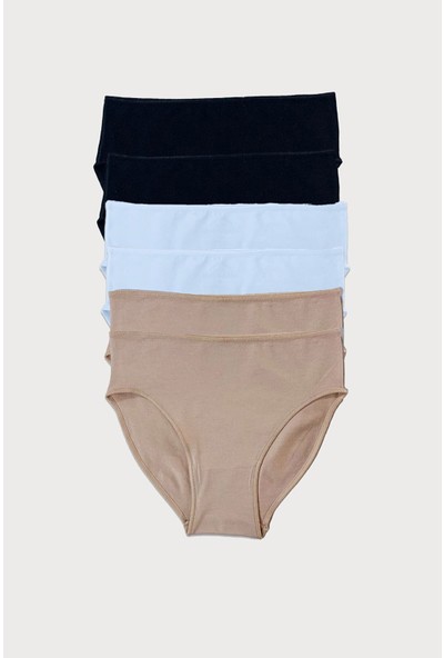 Malabadi Kadın 6 Lı Paket Modal Yüksek Bel Slip Külot 187 Malabadi Kadın 6 Lı Paket Modal Yüksek Bel Slip Külot 187