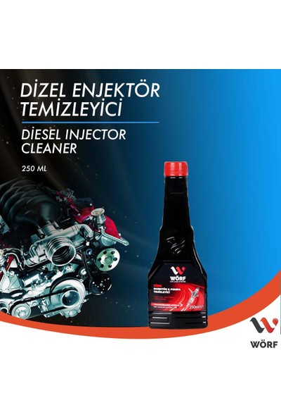 WÖRF Dizel Enjektör ve Pompa Temizleyici 250 ml (2ADET) WÖRF Dizel Enjektör ve Pompa Temizleyici 250 ml (2ADET)
