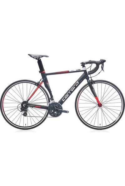 Carraro Race 011 Aero Yol Yarış Bisikleti 52 Kadro 28 Jant 21 Vites Mat Siyah-Kırmızı-Gümüş R2
