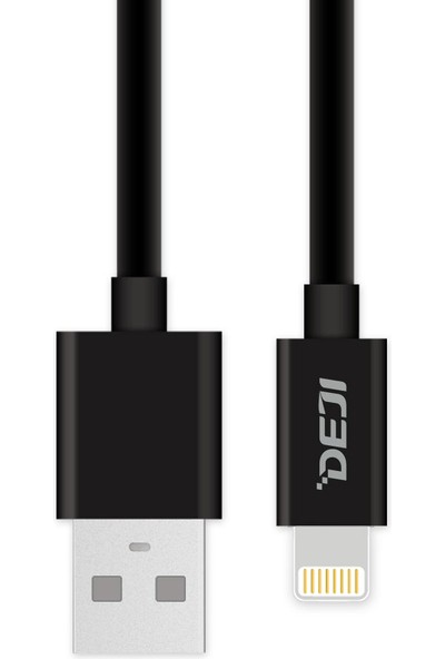 Deji iPhone 6/6 Plus Şarj ve Data Kablosu Lightning Siyah 1.2m Deji iPhone 6/6 Plus Şarj ve Data Kablosu Lightning Siyah 1.2m
