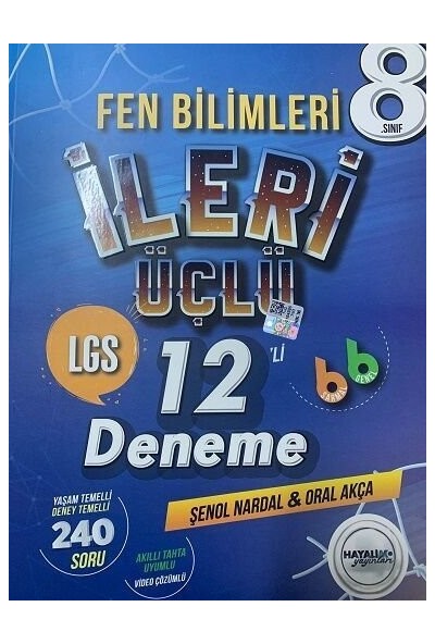 Hayalimo Yayınları 8. Sınıf Fen Bilimleri Ileri Üçlü 12 Li Deneme