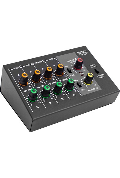 Magıcvoıce MV-8221 8 Mik Giriş 2 Çıkış 9V Pil Yuvalı 8 Gain Kanal Mikrofon Çoğaltıcı Mixer 20DB Adaptörlü Magıcvoıce MV-8221 8 Mik Giriş 2 Çıkış 9V Pil Yuvalı 8 Gain Kanal Mikrofon Çoğaltıcı Mixer 20DB Adaptörlü