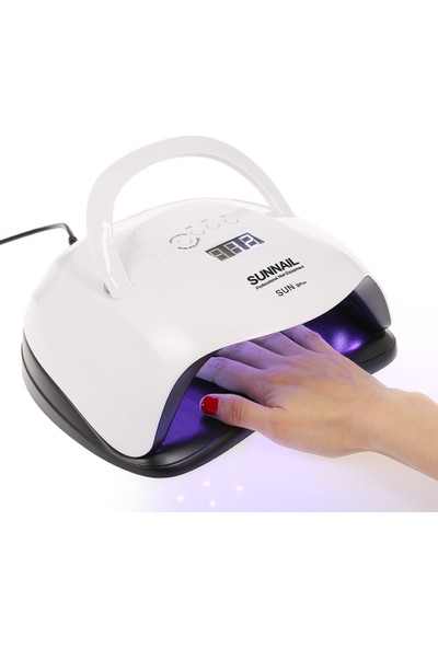 Shopfocus 80W Şarj Edilebilir Uv LED Jel Tırnak Kurutucu - Beyaz (Yurt Dışından)