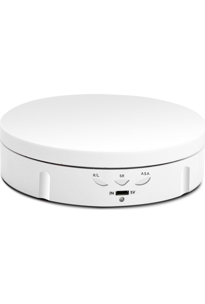 Shopfocus Elektrikli 360 Derece Döner Pikap USB Şarj Takı Kutusu Standı - Beyaz (Yurt Dışından) Shopfocus Elektrikli 360 Derece Döner Pikap USB Şarj Takı Kutusu Standı - Beyaz (Yurt Dışından)