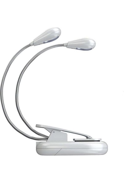 Violight Çift Başlı 2 Ledli Mandallı Kitap Okuma Lamba Esnek Aydınlatma Violight Çift Başlı 2 Ledli Mandallı Kitap Okuma Lamba Esnek Aydınlatma