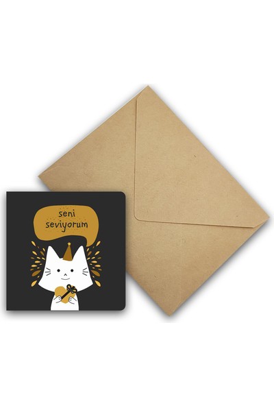 Istisna Hediye Tebrik Kartı-Sevgiliye 4. Model