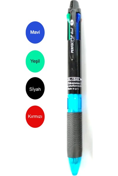 Gen-Of 4 Renkli Basmalı Tükenmez Kalem 1 Adet