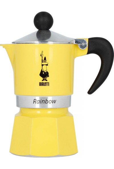 Bialetti Rainbow Sarı Mokapot (3 Cup) Bialetti Rainbow Sarı Mokapot (3 Cup)