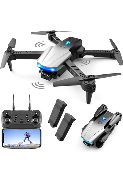 S85 Pro Üç Taraflı Engelden Kaçınma Drone Hava Fotoğrafları Tek 4K Kamera Hareketli Fotoğraflı Katlanır Quadcopter Rc Uçak Oyuncak (Tek Pilli Versiyon) - Siyah Gümüş Gradyan S85 Pro Üç Taraflı Engelden Kaçınma Drone Hava Fotoğrafları Tek 4K Kamera Hareketli Fotoğraflı Katlanır Quadcopter Rc Uçak Oyuncak (Tek Pilli Versiyon) - Siyah Gümüş Gradyan