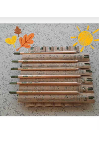 Şön-Art 36 Lı Yaşayan Yeşeren Tohumlu KALEM(14X22 Cm)Özel Tasarım Defter Hediye