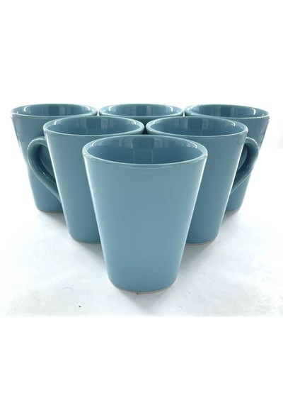 Fenomen Keramika Keramika Turkuaz 6 'lı Konik Kupa Seti 10 cm Fenomen Keramika Keramika Turkuaz 6 'lı Konik Kupa Seti 10 cm