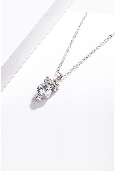 Olivia Minimal Taşlı Baykuş Gümüş Renk Kaplama Kadın Kolye Olivia Minimal Taşlı Baykuş Gümüş Renk Kaplama Kadın Kolye