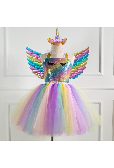 Lamoda Örgü Kanatlı Prenses Elbise (Yurt Dışından)