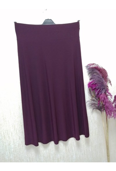 HMZ Kadın Mor Buzi Etek