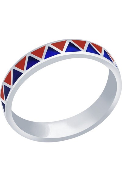 Tektaş Beyaz Altın 14 Ayar Mineli Yüzük