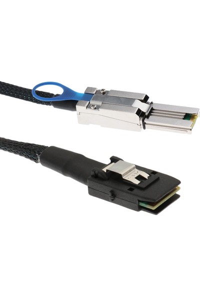 Flameer 2m Mini Sas (SFF-8088) Kablo - Siyah (Yurt Dışından)