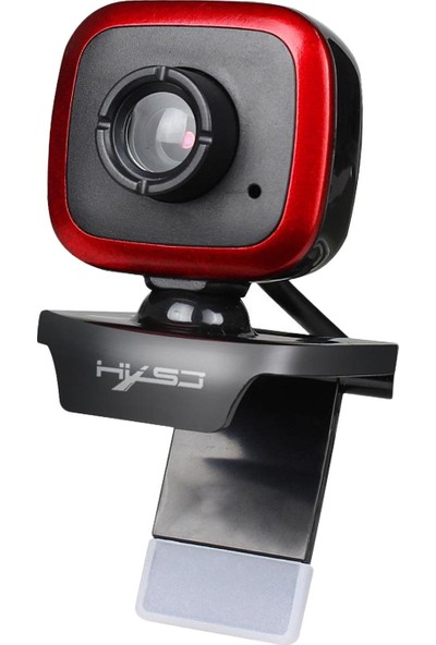 480 P Masaüstü Bilgisayar USB Web Kamera Webcam Manuel Odak Siyah Kırmızı