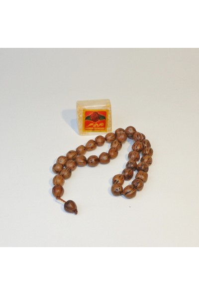 Reis Andız Ağacı 33'lük Esansa Yatırılmış Kokulu & Misk-I Amber Tesbih