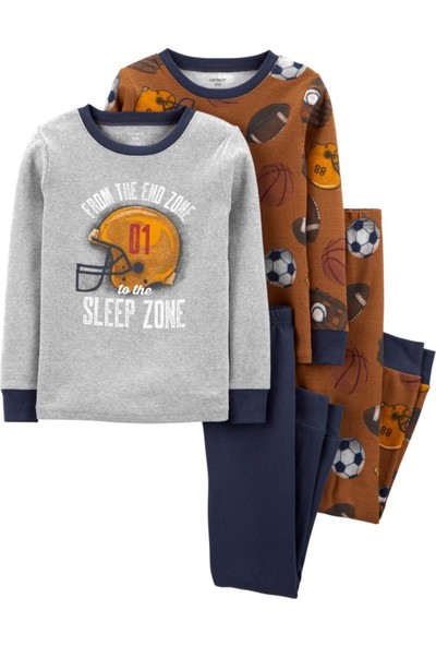 Carter's Erkek Çocuk 4'lü Pijama 3M046010
