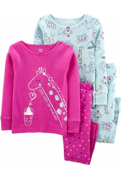 Carter's Küçük Kız Çocuk 4'lü Pijama 2M693610