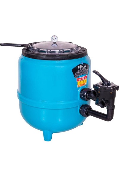 Gemaş Fıltrone Llt Plastik Havuz Kum Filtresi 560 mm Şeffaf Geniş Kapak 12 M3/h