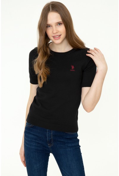 U.S. Polo Assn. Siyah Triko Kazak 50252850-VR046