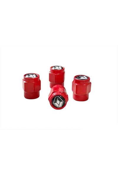 Cms Renault Kırmızı Sibop Kapağı - 4 Adet