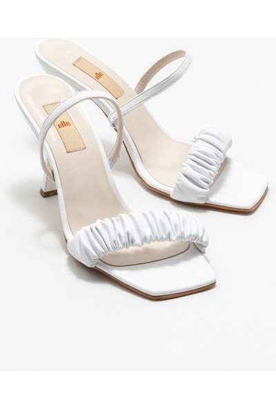 Elle Shoes Beyaz Kadın Topuklu Sandalet Elle Shoes Beyaz Kadın Topuklu Sandalet