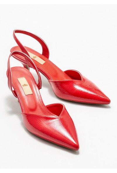 Elle Shoes Kırmızı Kadın Topuklu Ayakkabı