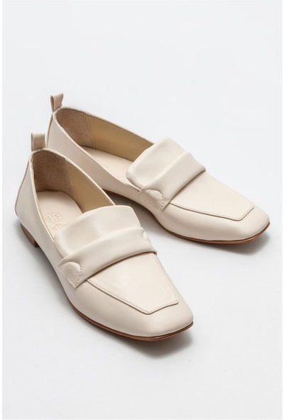 Elle Shoes Bej Kadın Loafer
