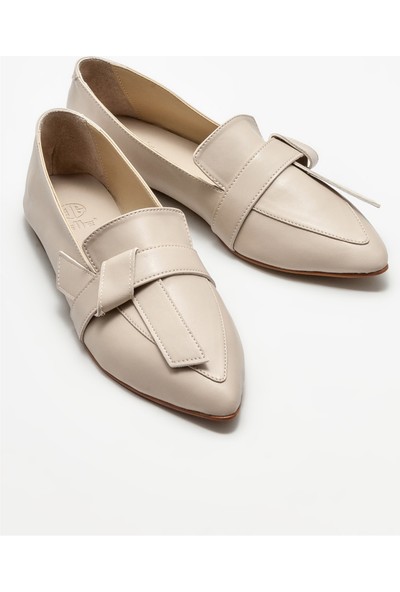 Elle Shoes Bej Kadın Loafer