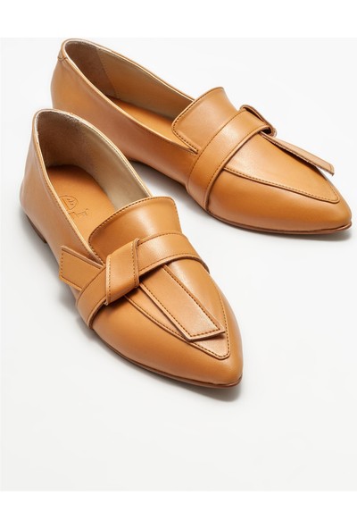 Elle Shoes Naturel Kadın Loafer