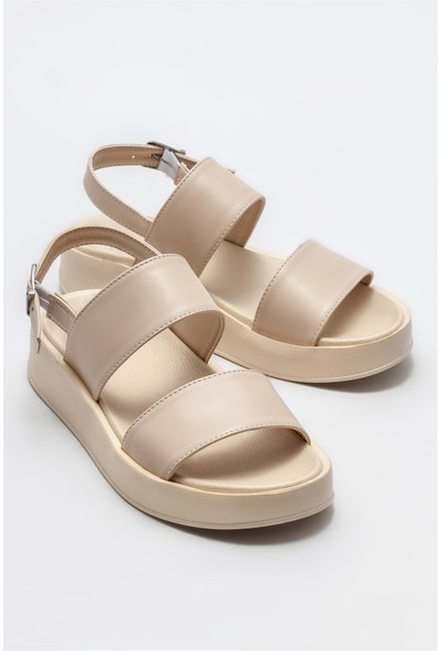 Elle Shoes Bej Kadın Spor Sandalet