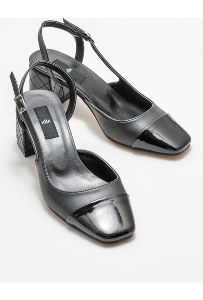 Elle Shoes Siyah Kadın Topuklu Ayakkabı