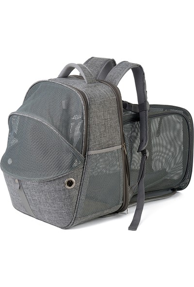 Lıanyun Evcil Hayvan Katlanabilir Sırt Çantası - Gri (Yurt Dışından)