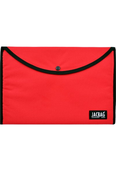 Jacbag Çıtçıtlı Kumaş Zarf Dosya A4 Kırmızı Jacbag Çıtçıtlı Kumaş Zarf Dosya A4 Kırmızı