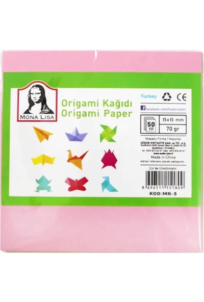 Südor Origami Kağıdı Kare 14,8 cm MN10-3 Südor Origami Kağıdı Kare 14,8 cm MN10-3